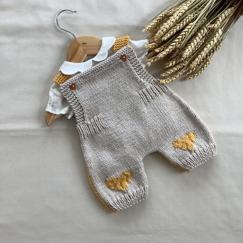 Strawberry Overalls Knitting Pattern Set baby Romper Knitting - Etsy