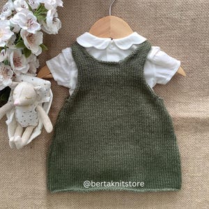 Stork Dress Knitting Pattern | Baby Knitting Patterns | Overalls ...