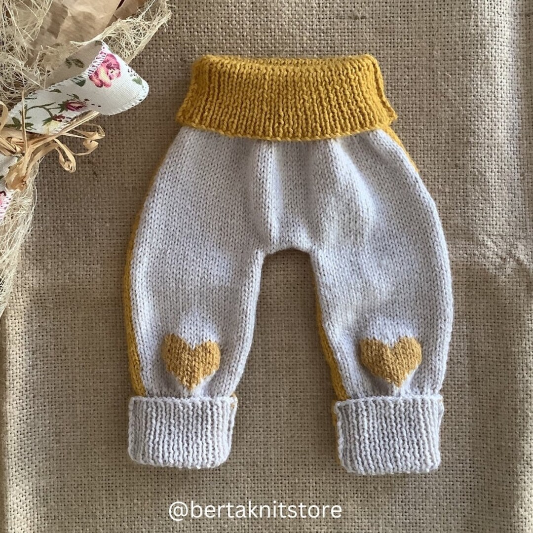 Little Heart Pants Knitting Pattern | Baby Pants Knitting Pattern | 0 ...