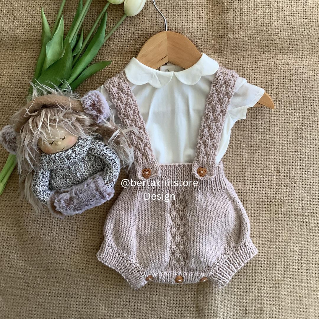 Baby Bloomers Knitting Pattern | Knit Overalls | 0-24 Months | PDF ...