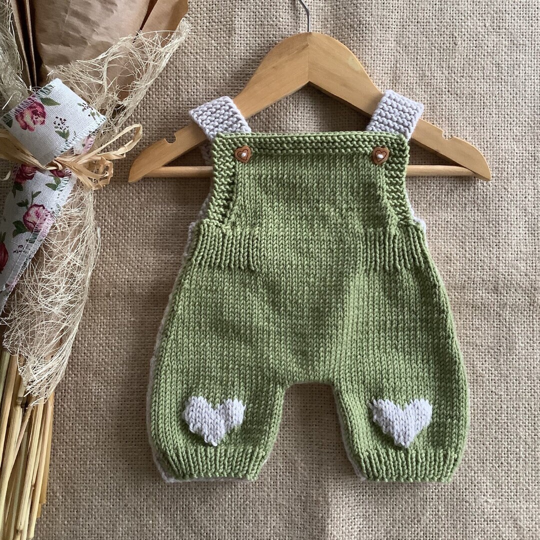 Strawberry Overalls Knitting Pattern Set baby Romper Knitting - Etsy