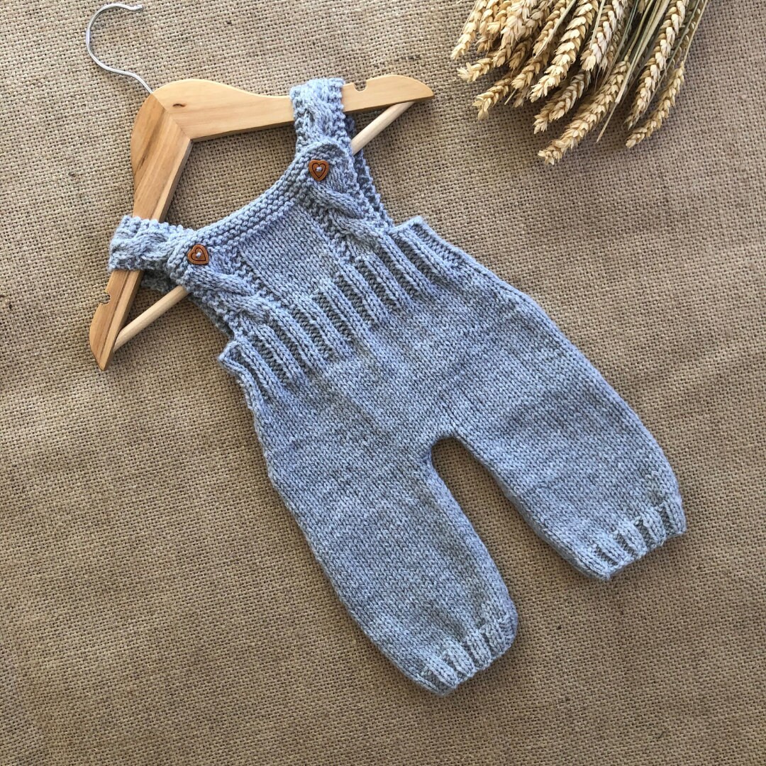 Robin Jumpsuit Knitting Pattern | Baby Dungarees Knitting Pattern | 0 ...