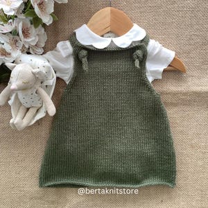 Stork Dress Knitting Pattern | Baby Knitting Patterns | Overalls ...