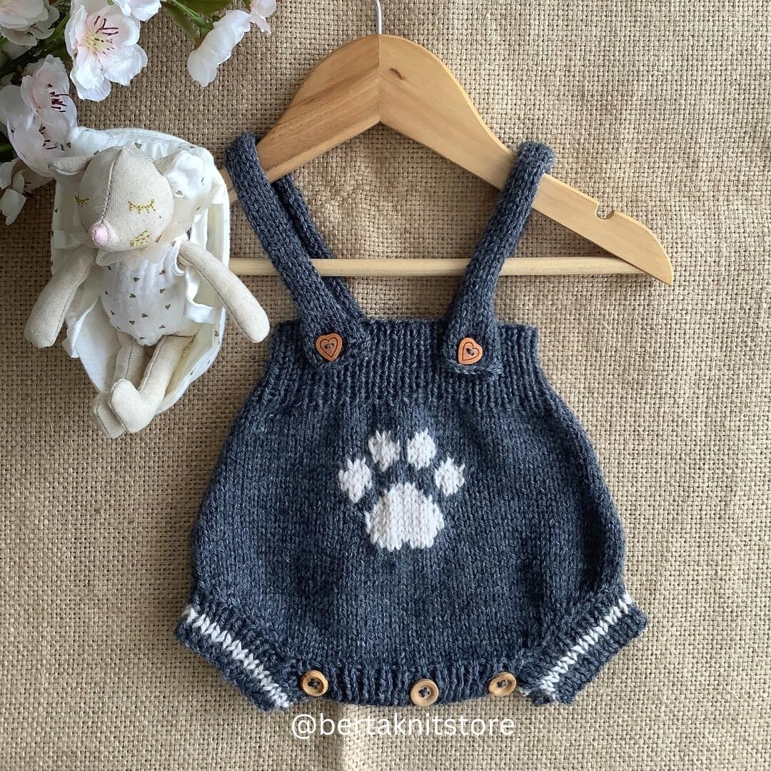 Tillie Bloomers Knitting Pattern | Baby Playsuit Knitting Pattern | 0 ...