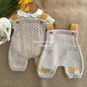 Strawberry Overalls Knitting Pattern Set | Baby Overalls | Downloadable ...
