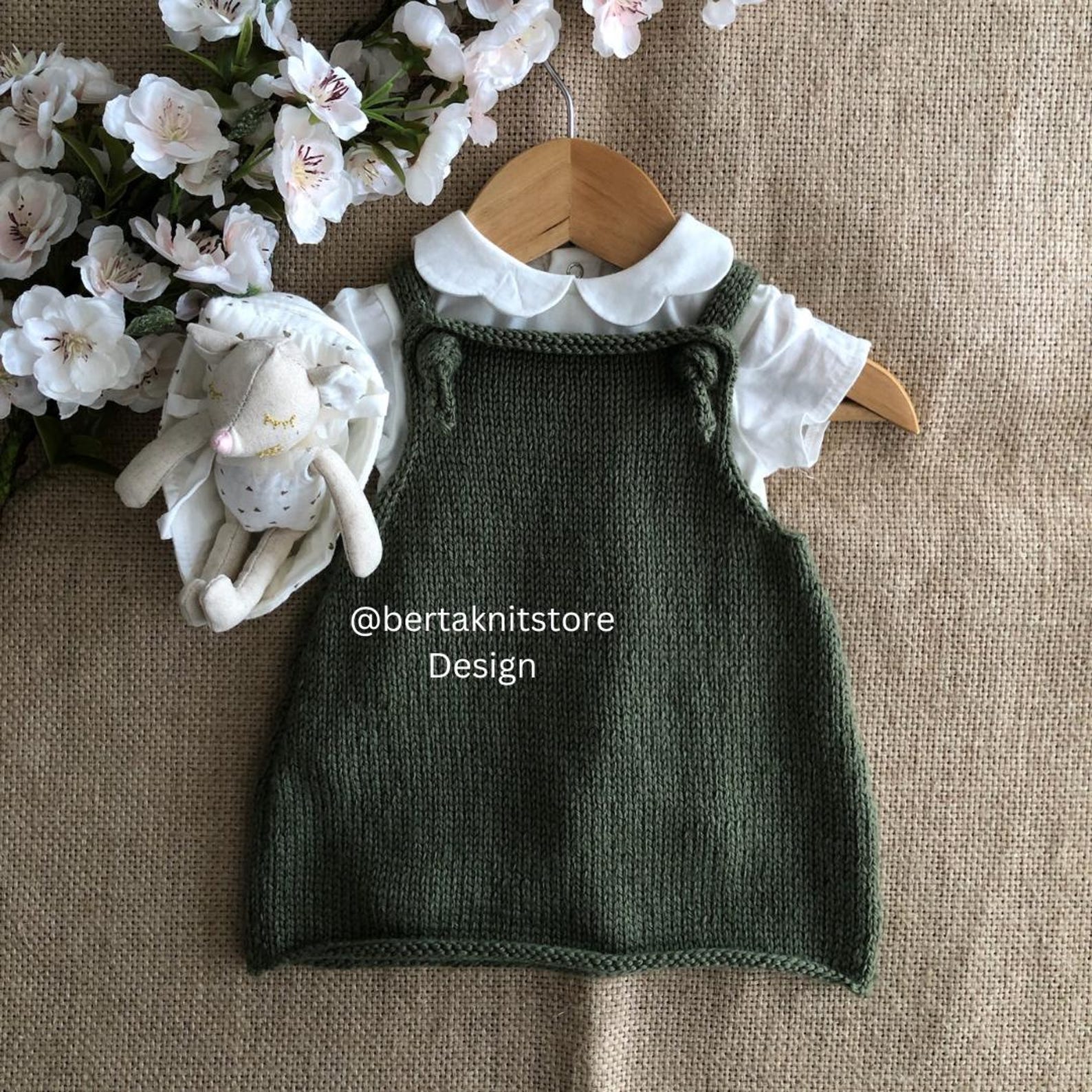 Stork Dress Knitting Pattern | Baby Knitting Patterns |0-24 Months | in ...