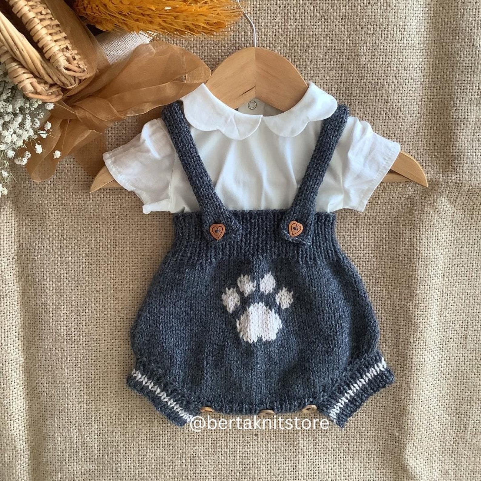 Tillie Bloomers Knitting Pattern | Baby Playsuit Knitting Pattern | 0 ...