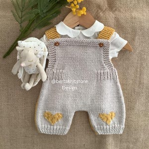 Strawberry Overalls Knitting Pattern Set | Baby Overalls | Downloadable ...