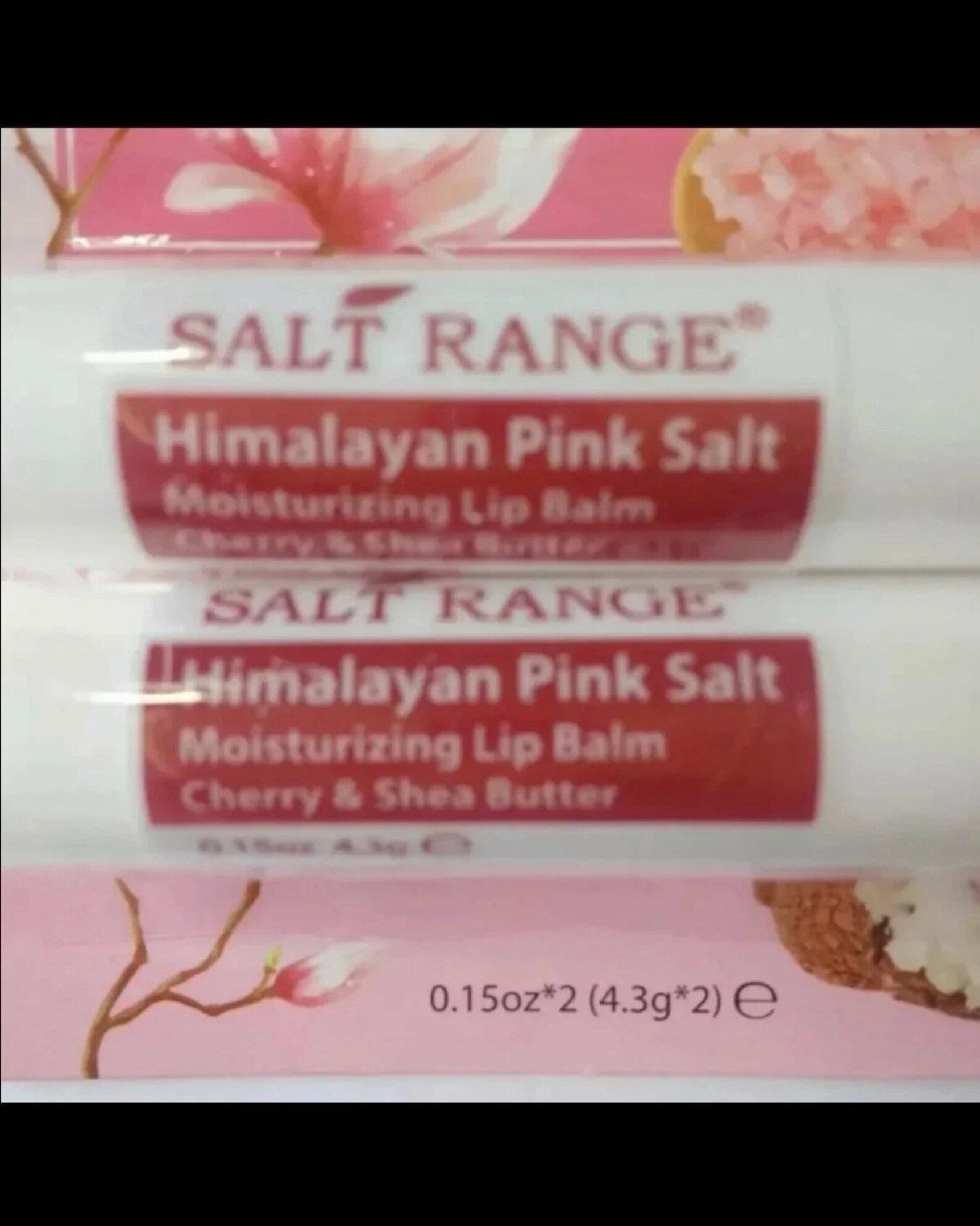 Pink Salt Lip Balm Cherry & Shea Butter 2 Tubes 0.15 Oz - Etsy