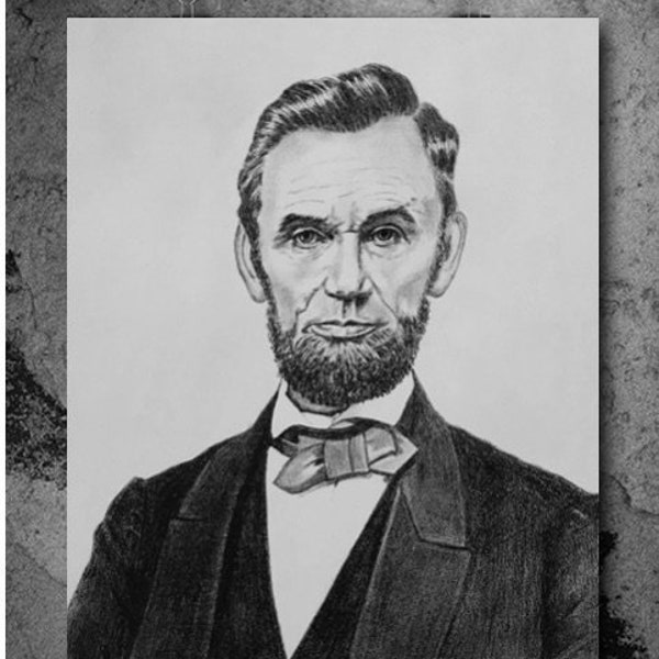 Abraham Lincoln Drawing - Etsy