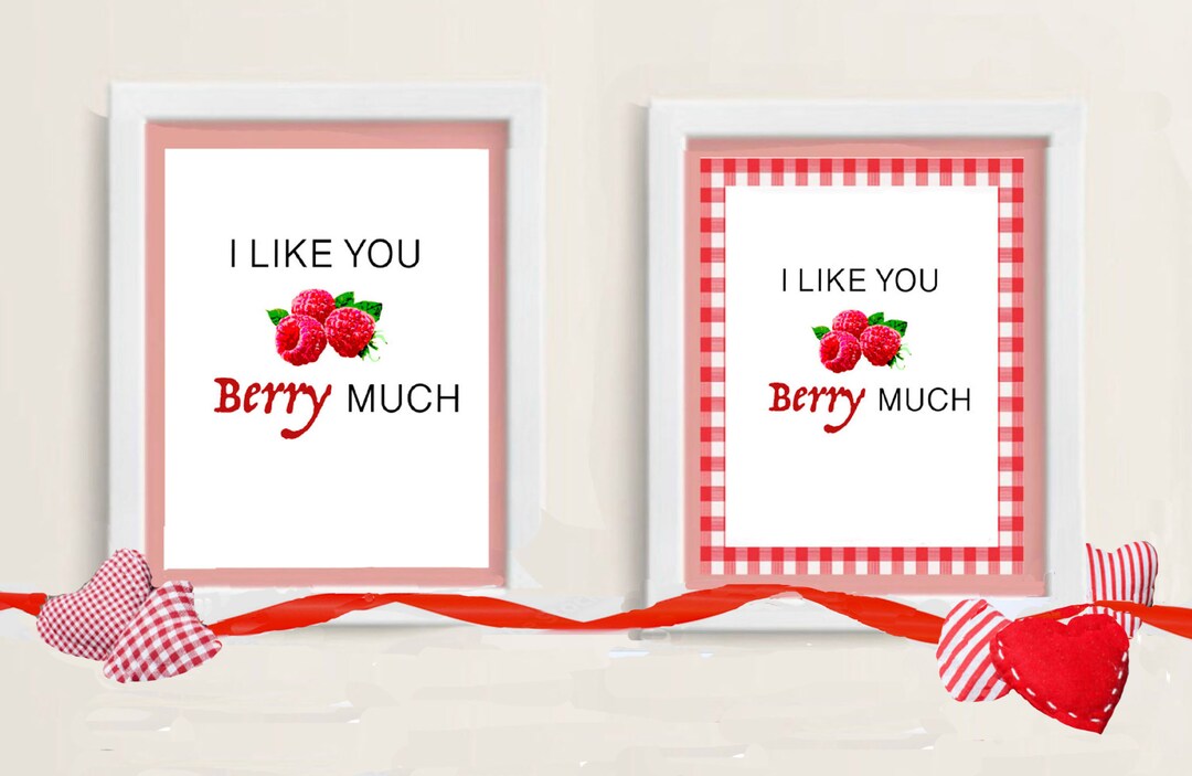 I Like You BERRY Much, Printable Valentines, Printable Valentine Card ...