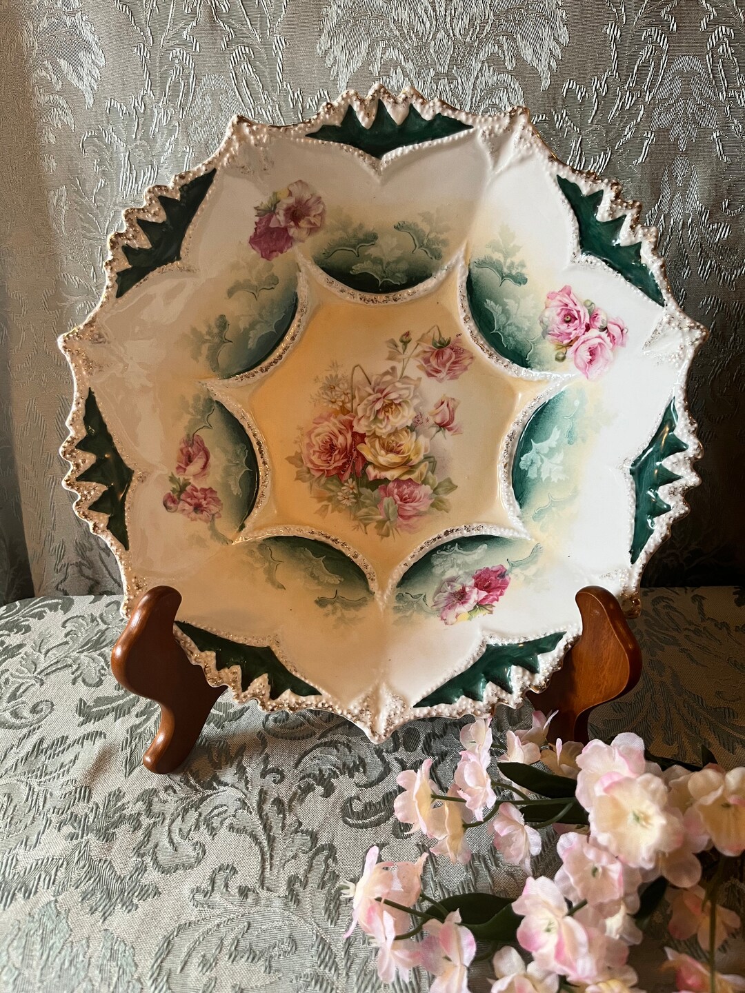 Vintage "r.s. Prussia" Floral Porcelain Bowl, Marked - Etsy
