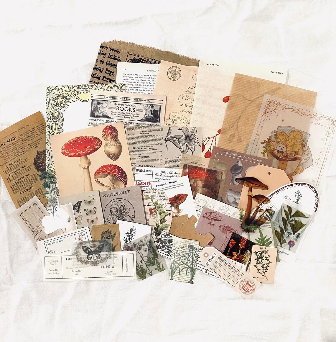 Cottagecore Penpal Kit // Stationary Penpal Snail Mail // - Etsy