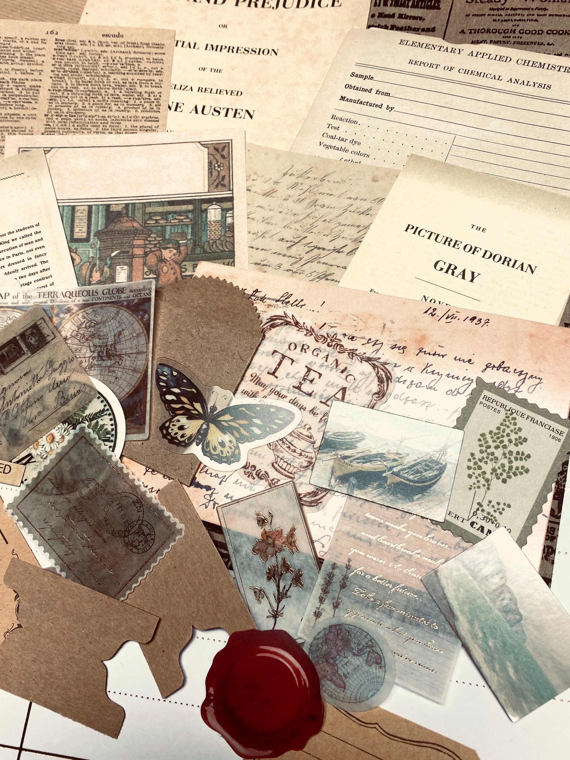 Dark Academica Penpal Kit Over 40 Items // Stationary, Penpal, Snail ...