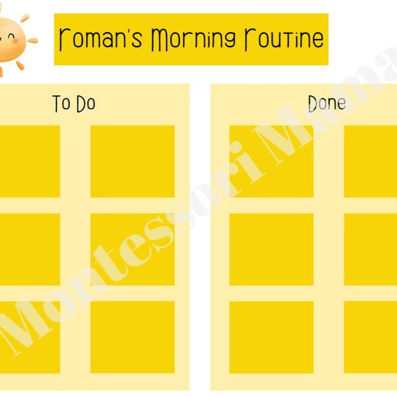 Laminated Chore Chart - Etsy