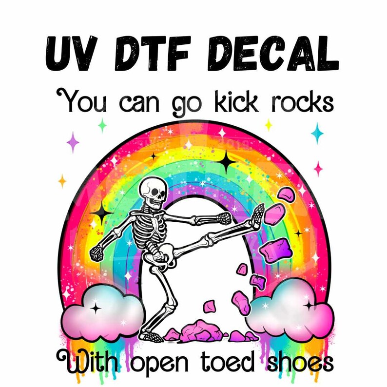 233 Kick Rocks UV DTF 4in Decal - Etsy