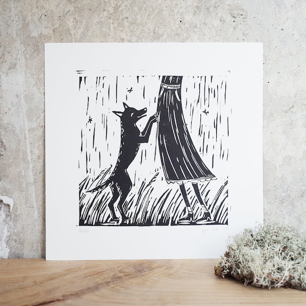 Linocut - Etsy