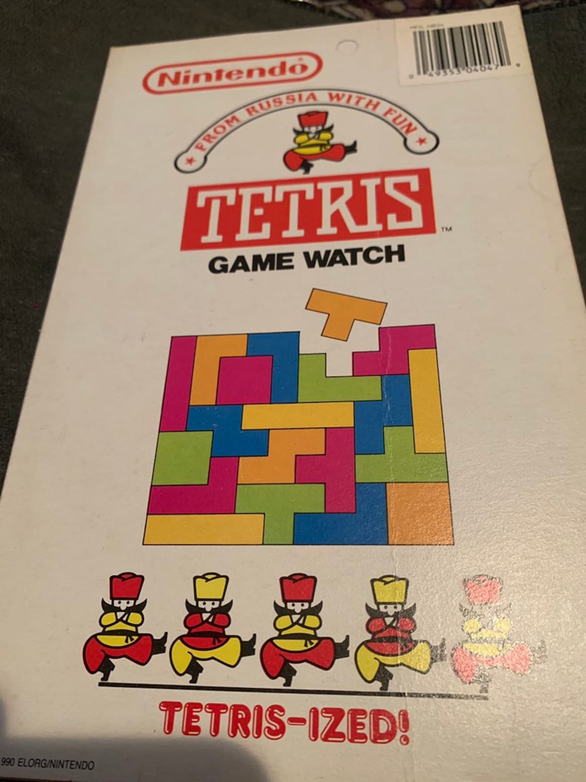 Nintendo TETRIS Game Watch by Nelsonic Mint in Box Working With Battery ...