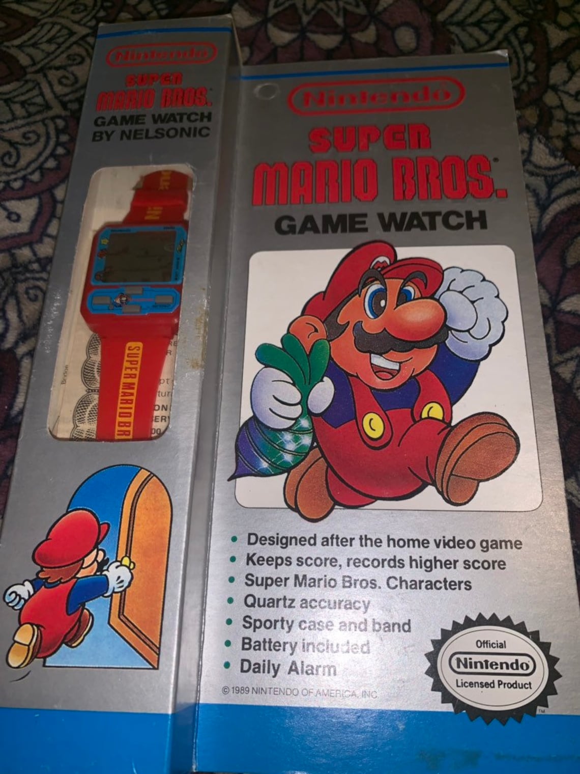Nintendo Red Super Mario Bros Game Watch by Nelsonic Mint - Etsy