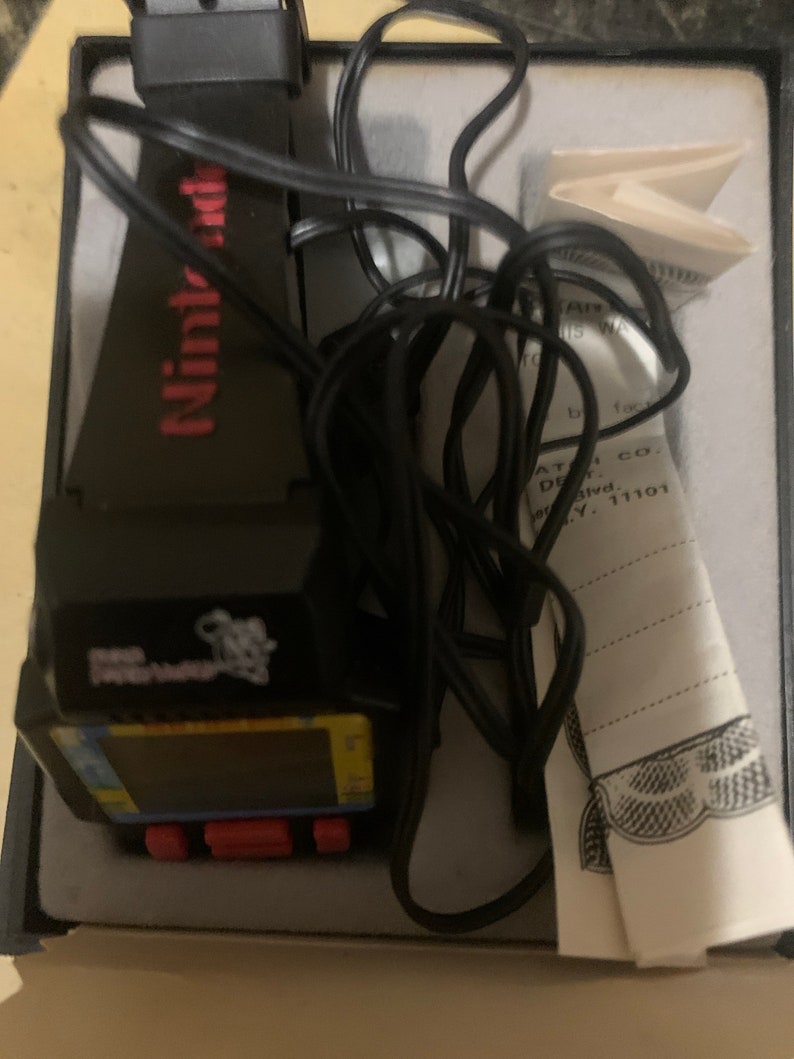 Super Mario World Video Game Watch. Mint in Box and Working With Fresh ...