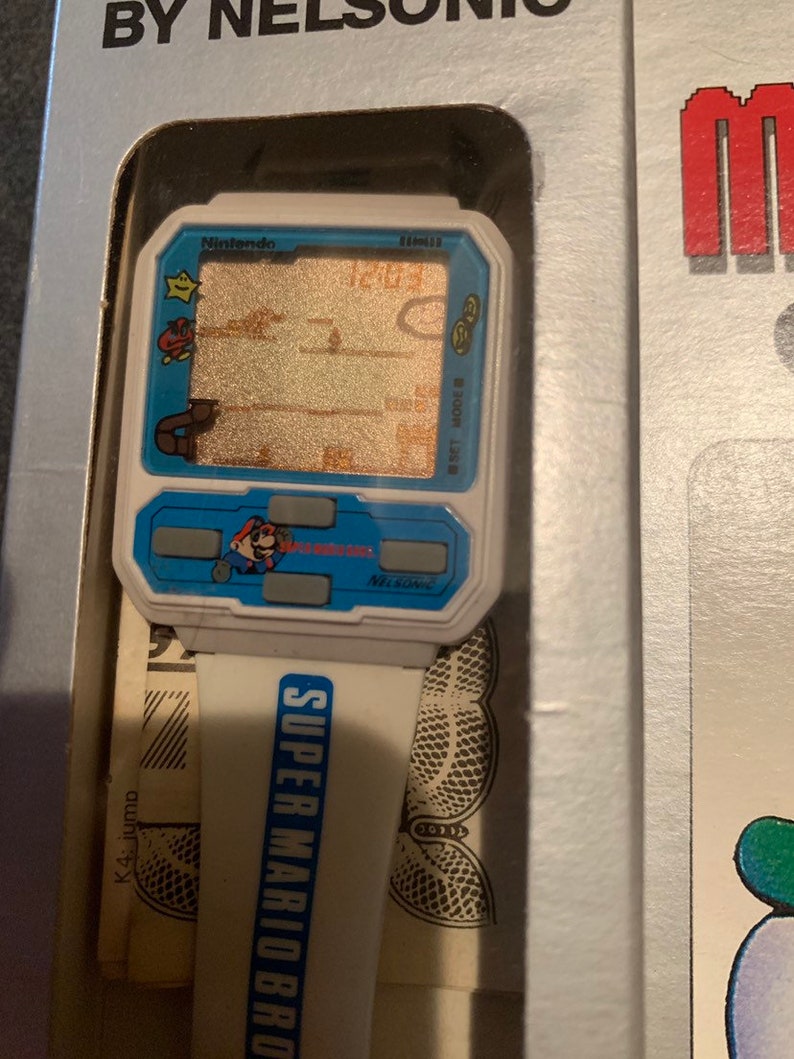 Nelsonic White Super Mario Bros Game Watch by Nintendo From - Etsy