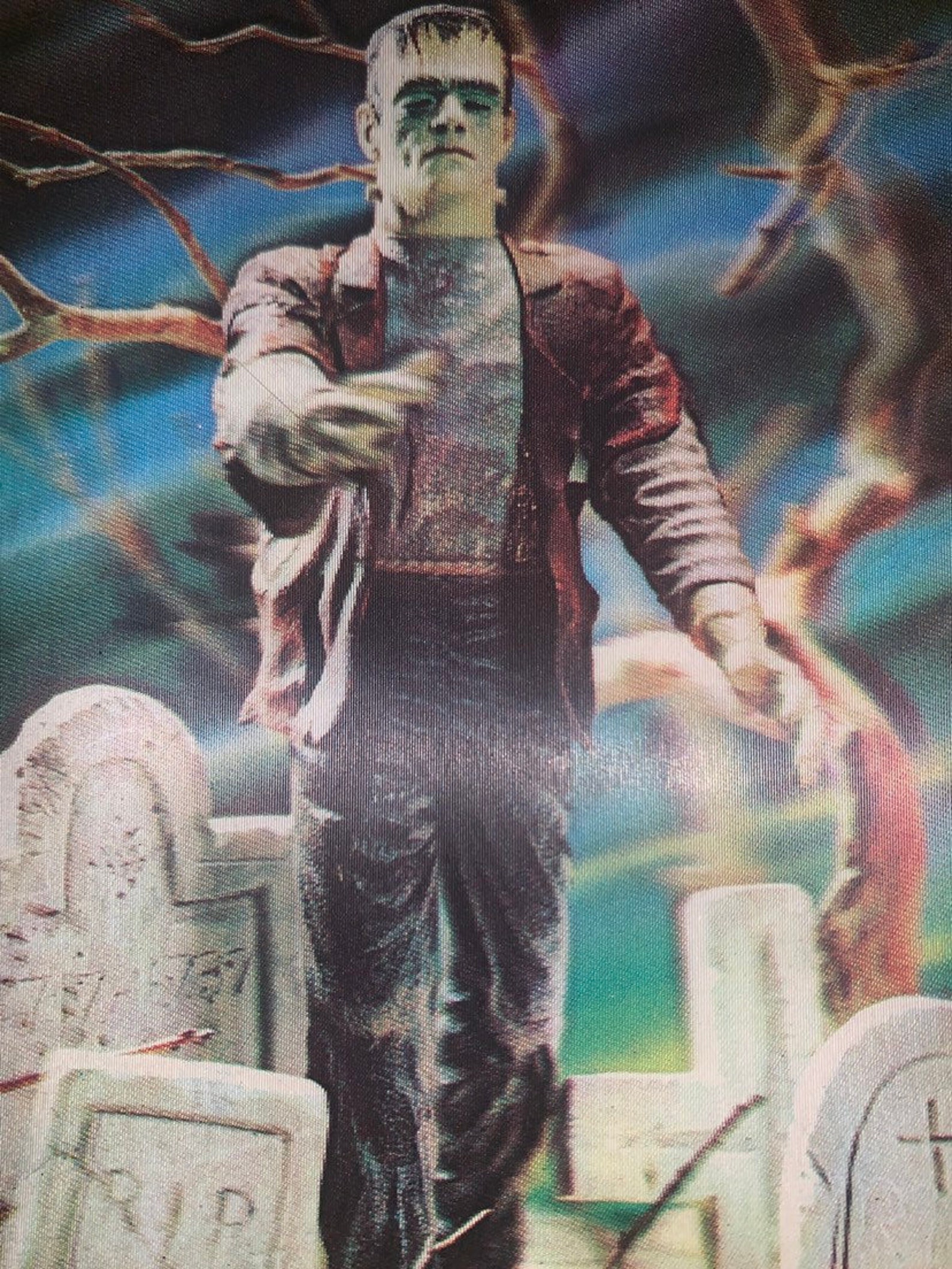 Mint 1960s Aurora Frankenstein Model in Graveyard Vari Vue 3D | Etsy