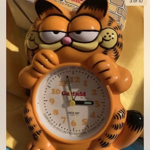 Garfield the Cartoon Cat Battery Operated Alarm Clock. Working - Etsy