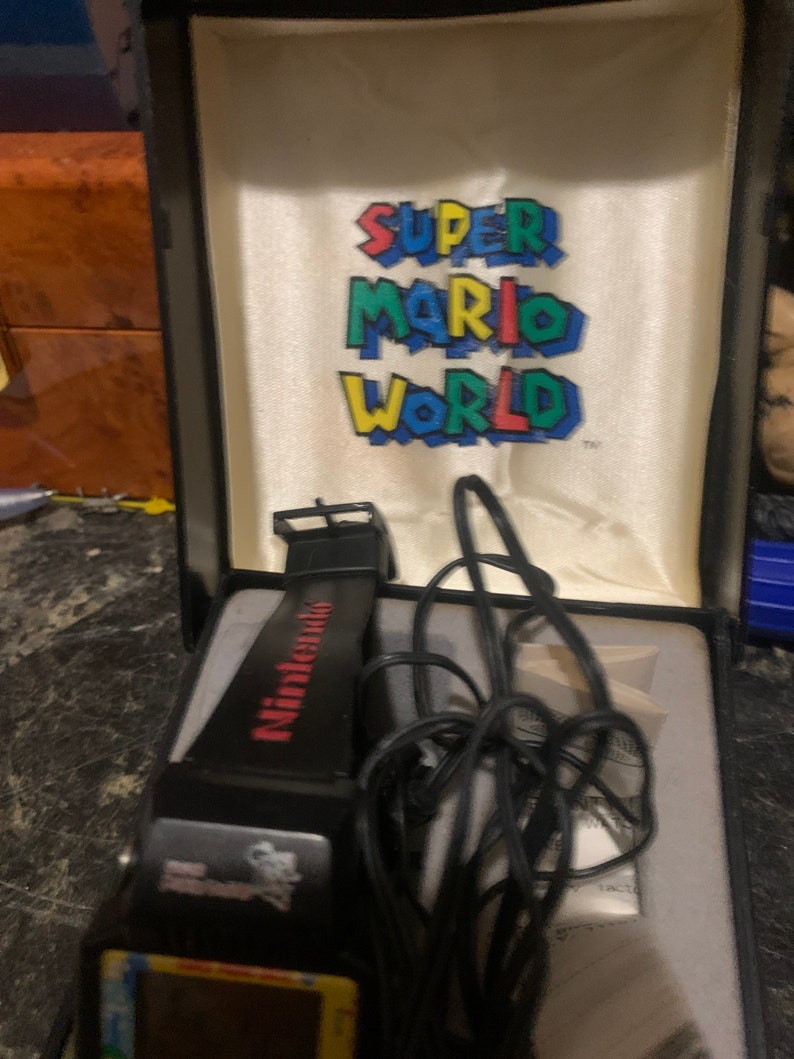 Super Mario World Video Game Watch. Mint in Box and Working - Etsy