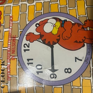 Garfield the Cartoon Cat Battery Operated Alarm Clock in Original Box ...