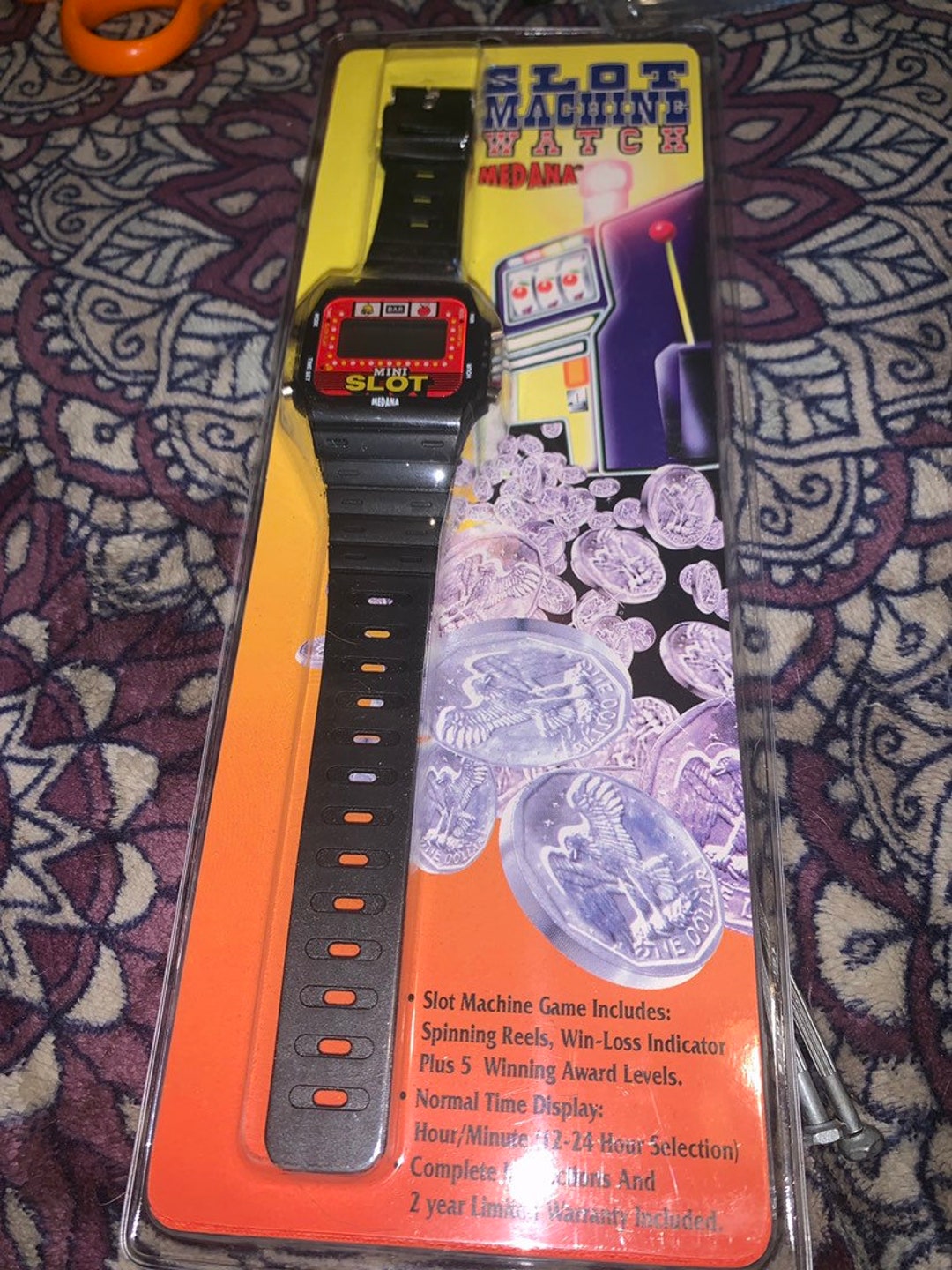 Medena Slot Machine Watch With Spinning Reels Mint Sealed in Package - Etsy