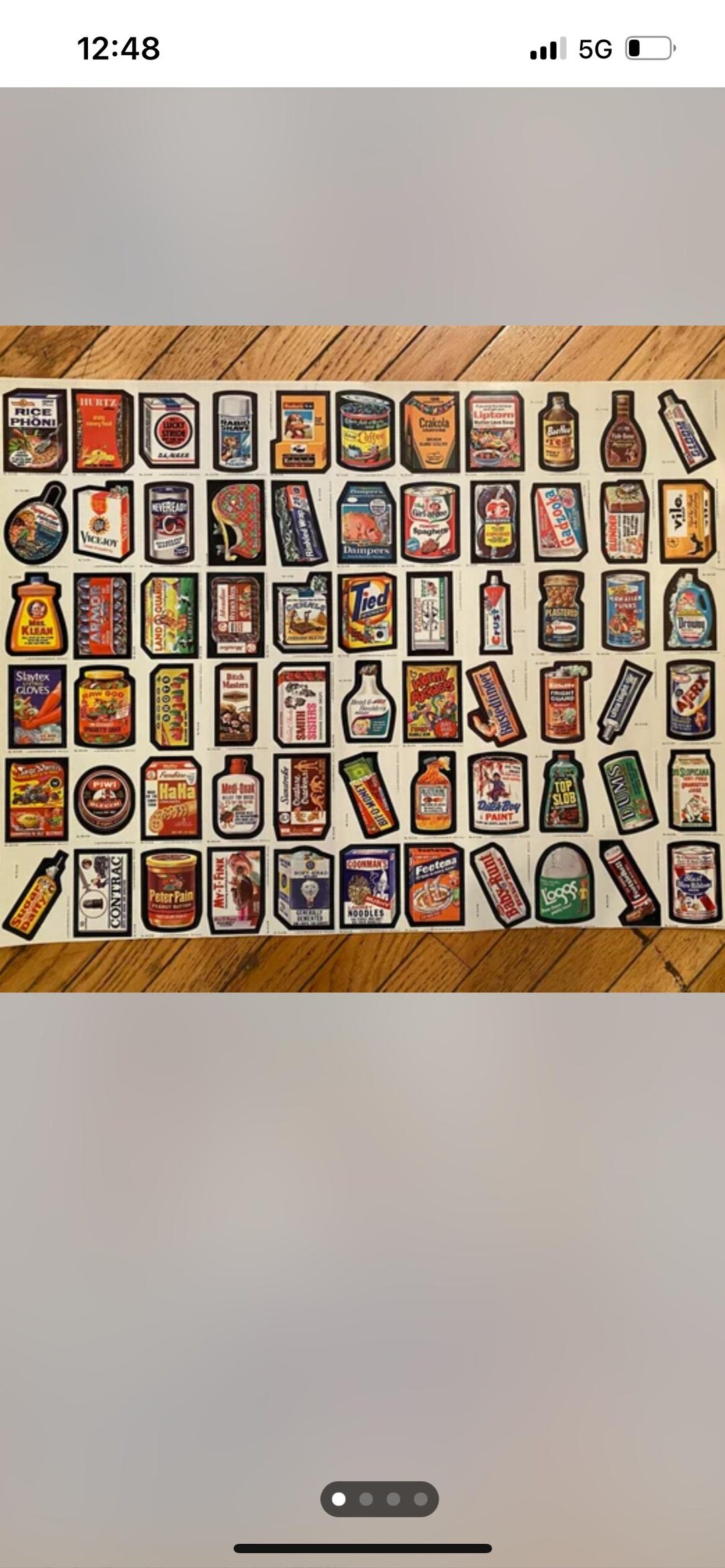 Uncut Unused Factory Sheet Full Set of 66 Wacky Packs ( Wacky Packages ...