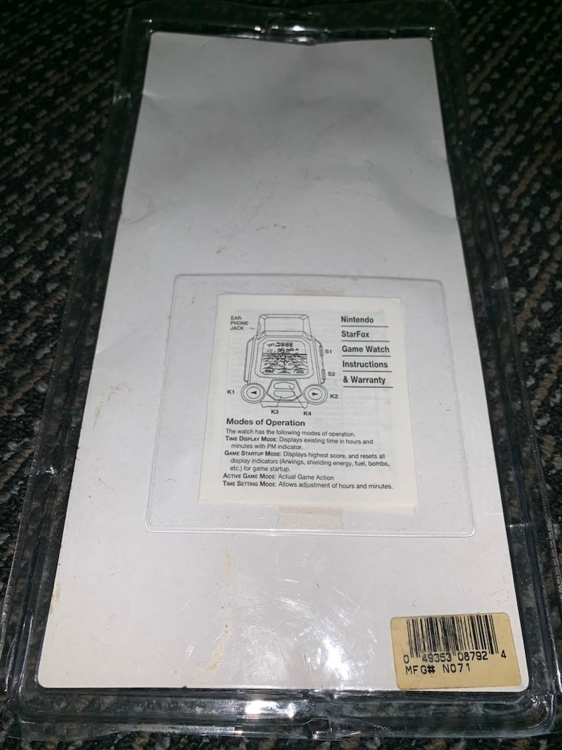 Mint Nintendo Nelsonic Starfox Game Watch Working With Fresh | Etsy