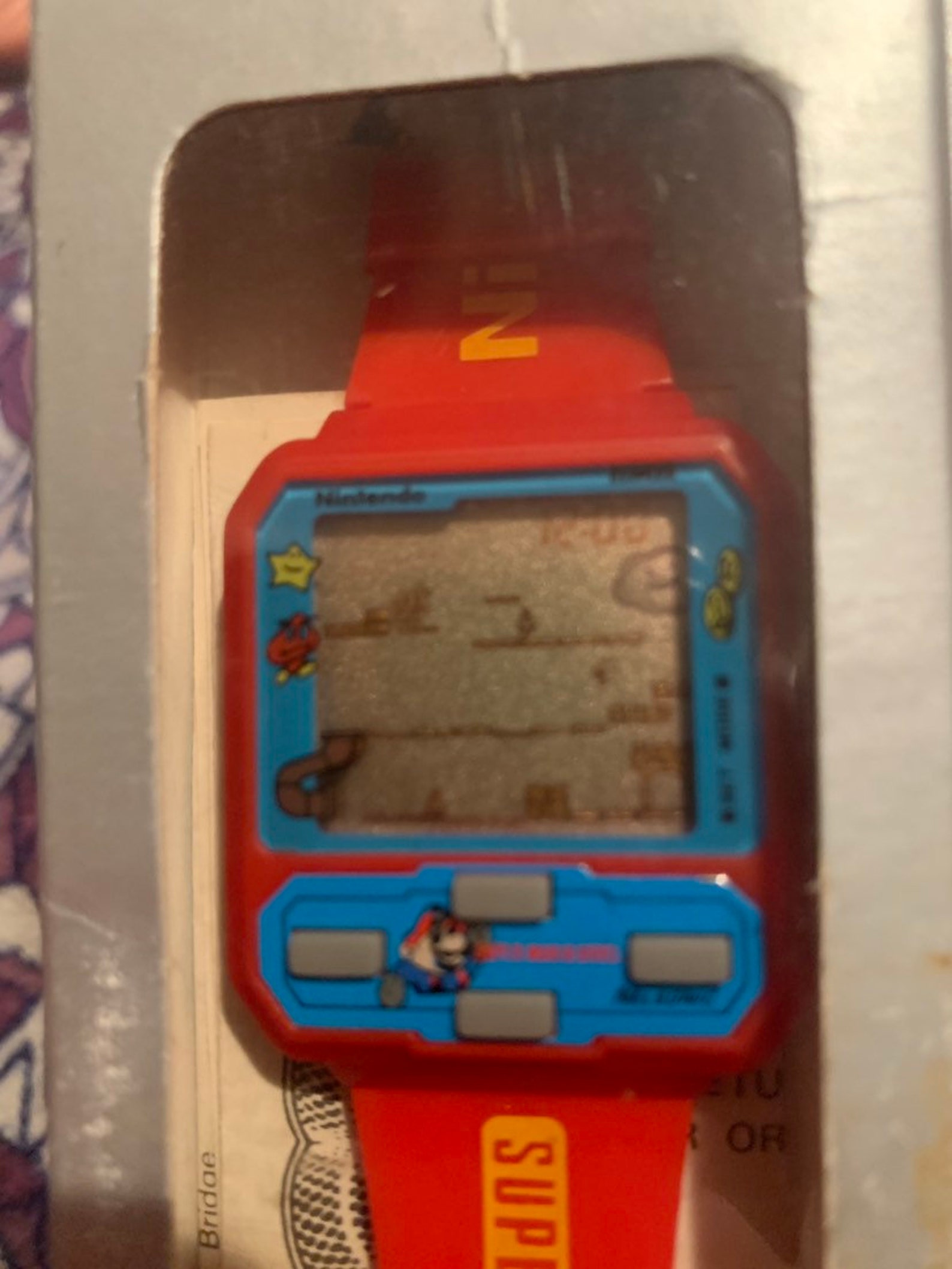 Nintendo Red Super Mario Bros Game Watch by Nelsonic Mint - Etsy