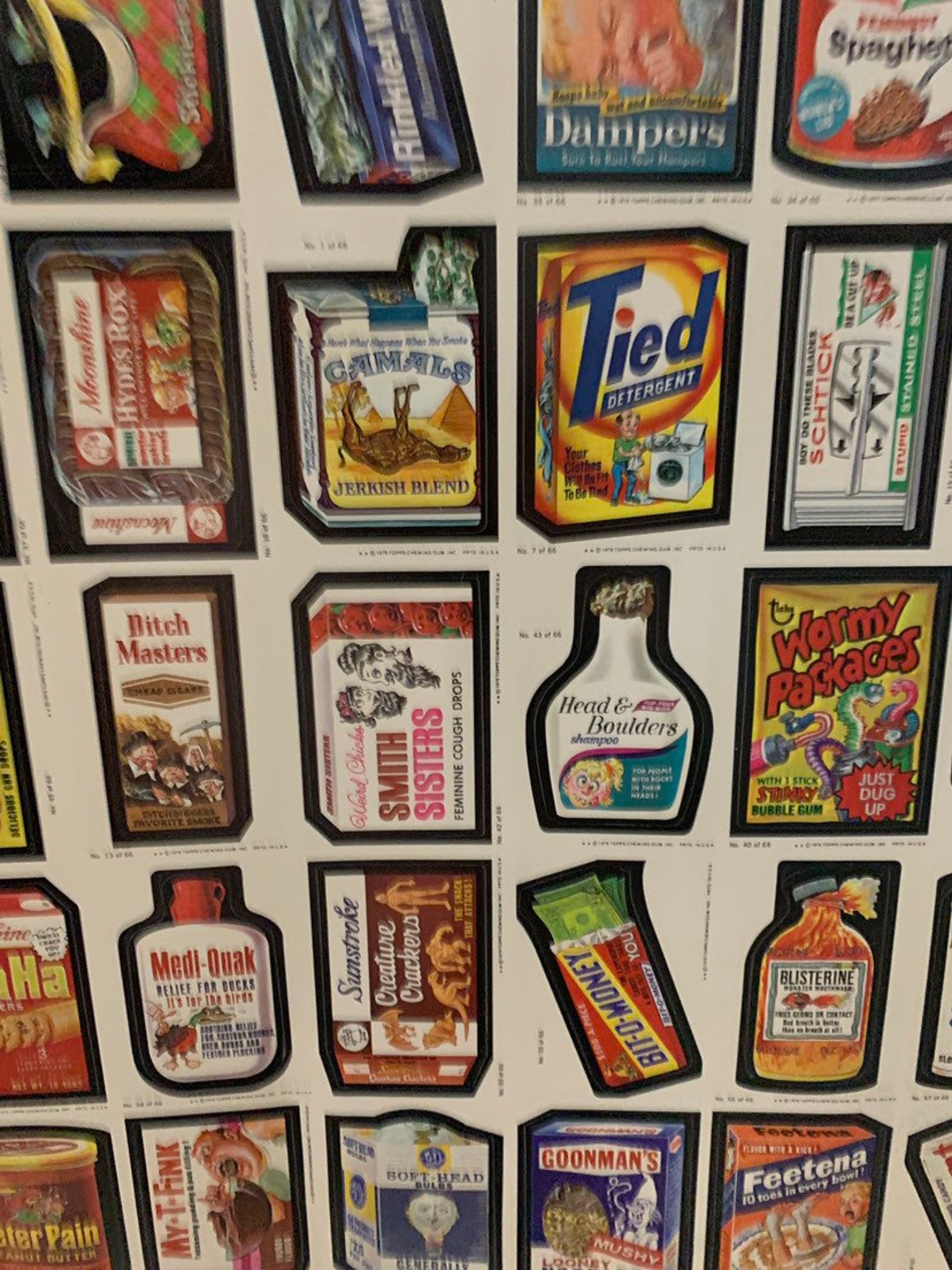 Mint Uncut Sheet of 132 Wacky Pack wacky Packages 2 - Etsy