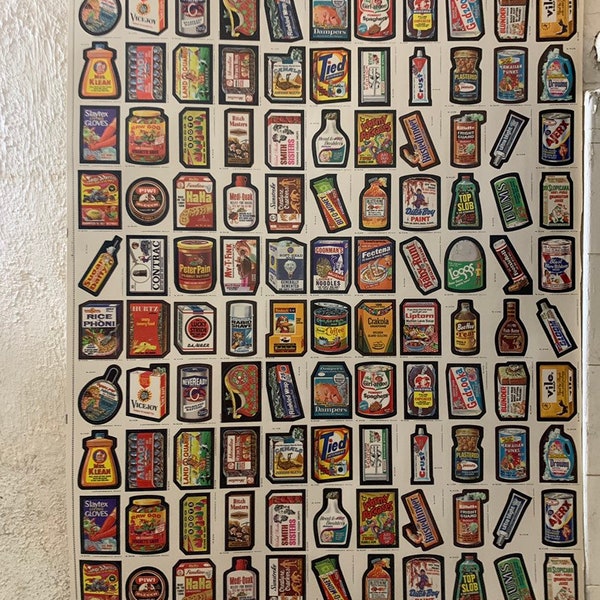 Wacky Packages Uncut Sheet - Etsy