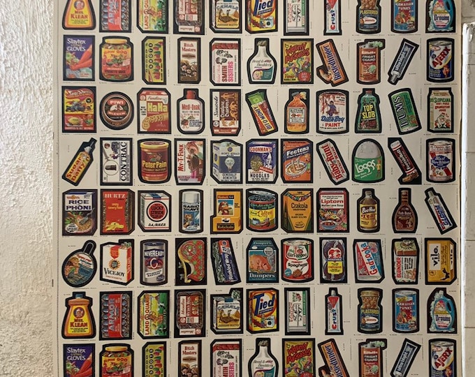 Mint Uncut Sheet of 132 Wacky Pack (wacky Packages) (2 Complete Sets of ...