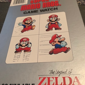 Nelsonic White Super Mario Bros Game Watch by Nintendo From 1989 . Mint ...