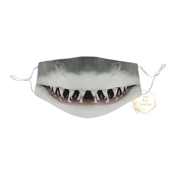 Shark Face Mask - Etsy