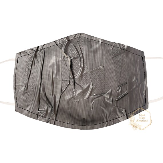 Custom Sewn Triple Layer Fitted Duct Tape Face Mask | Etsy