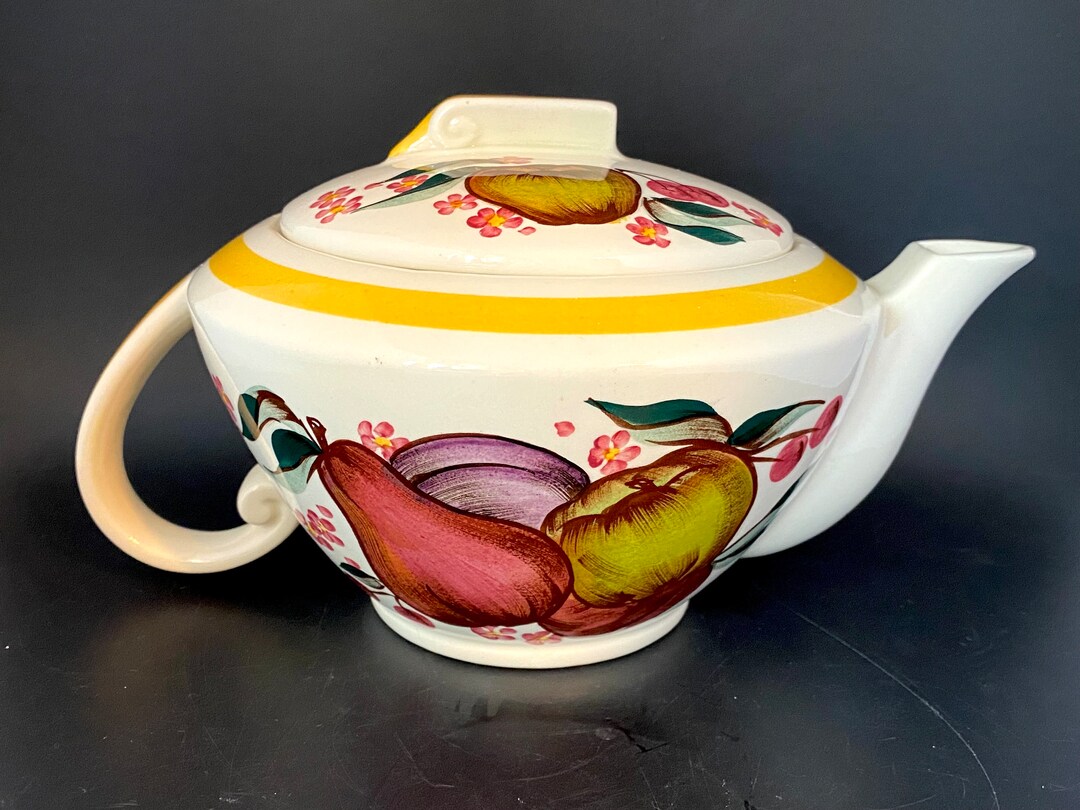 Gale Turnbull Vernon Kilns ‘harvest’ Teapot, Hand Painted - Etsy