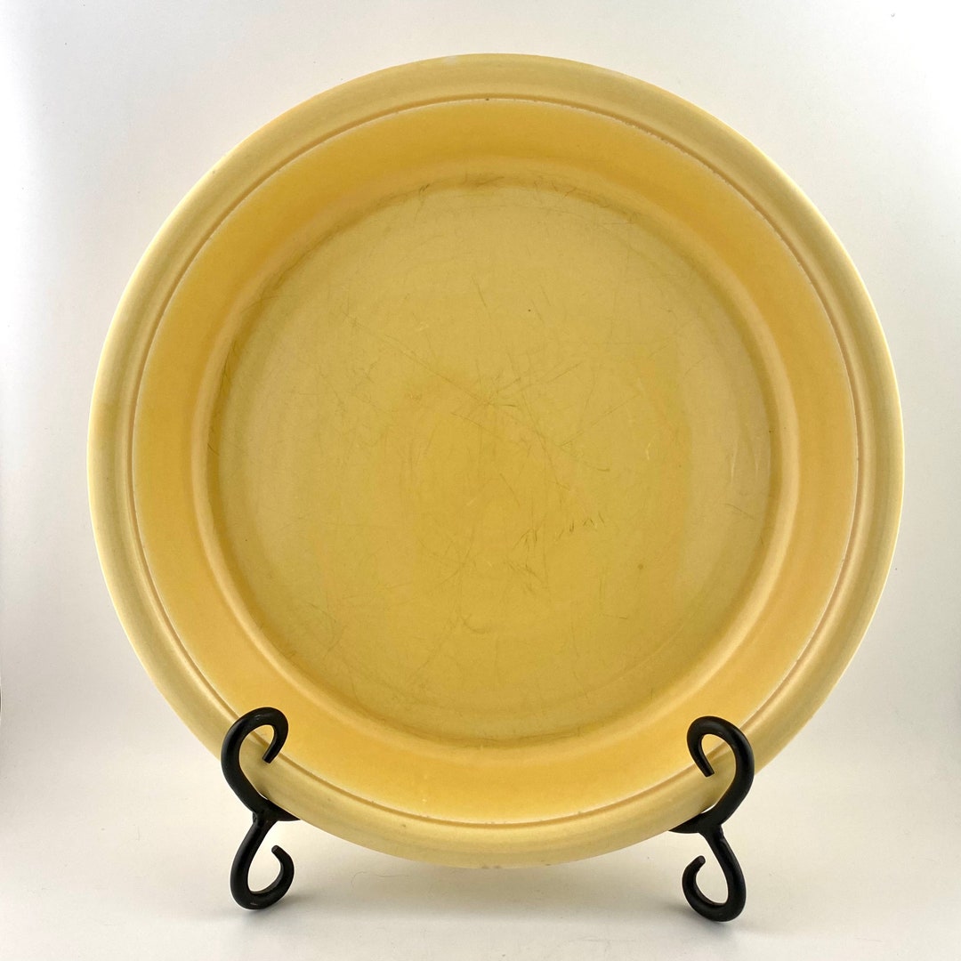 Homer Laughlin Oven Serve 10.5” Pie Plate, “sunny Yellow“ - Etsy