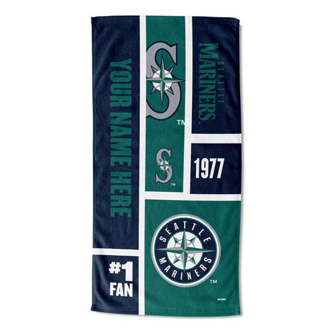 Seattle Mariners Officially Licensed MLB Personalized Colorblock Beach ...