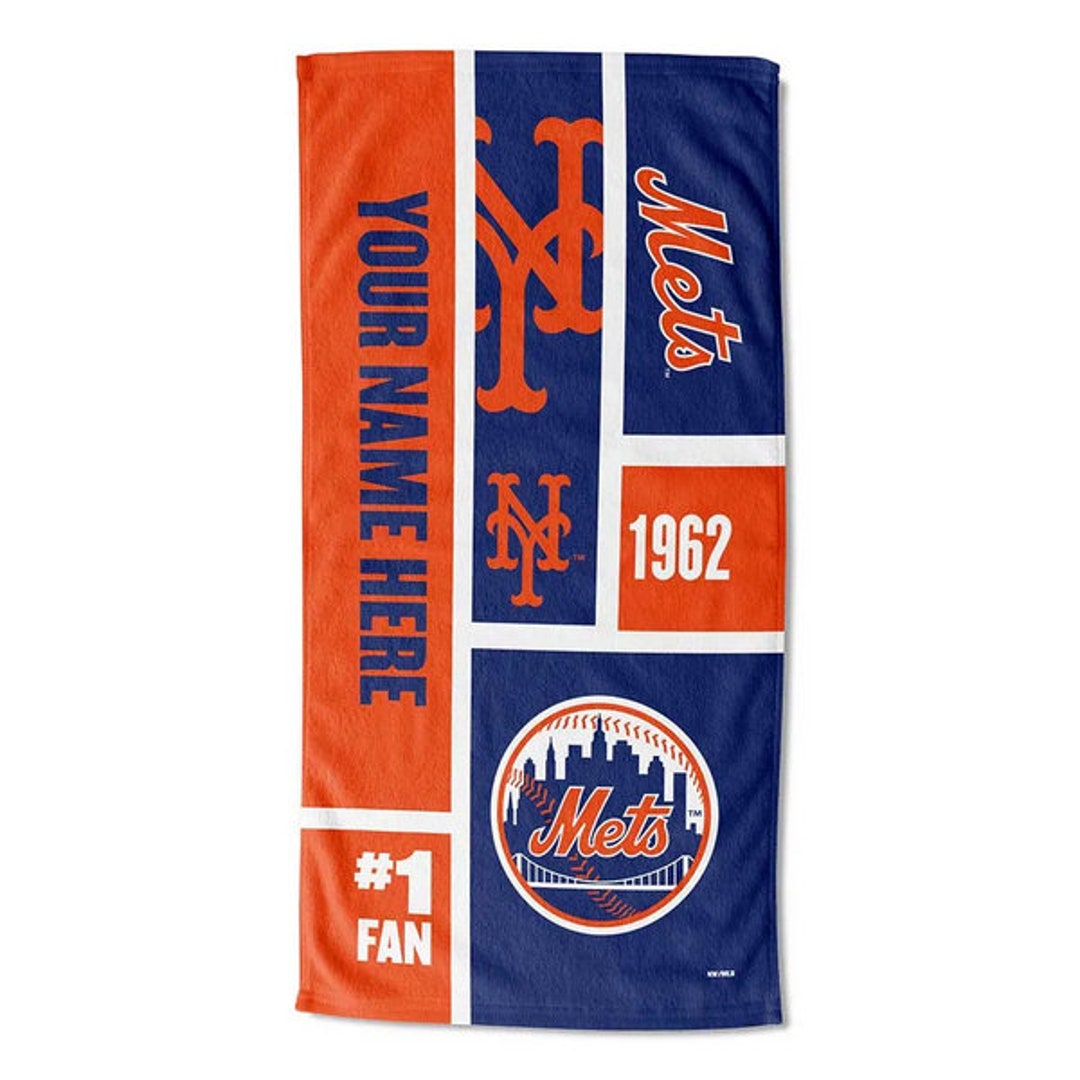 New York Mets Officially Licensed MLB Personalized Colorblock Beach ...