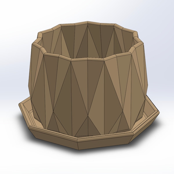 Succulent Planter Stl File - Etsy