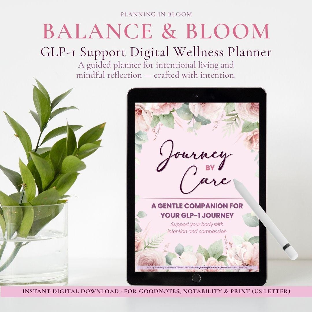Mini Digital Planner | GLP-1 Journal for Goodnotes | Intentional ...