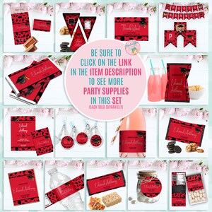 Mini Bundle Graduation Chocolate Bar Wrapper Digital Water Bottle Label ...