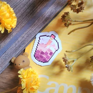 Pixel Boba Tea Stickers | 6 Flavors | 2-inch Pixel Art Die-cut Matte ...