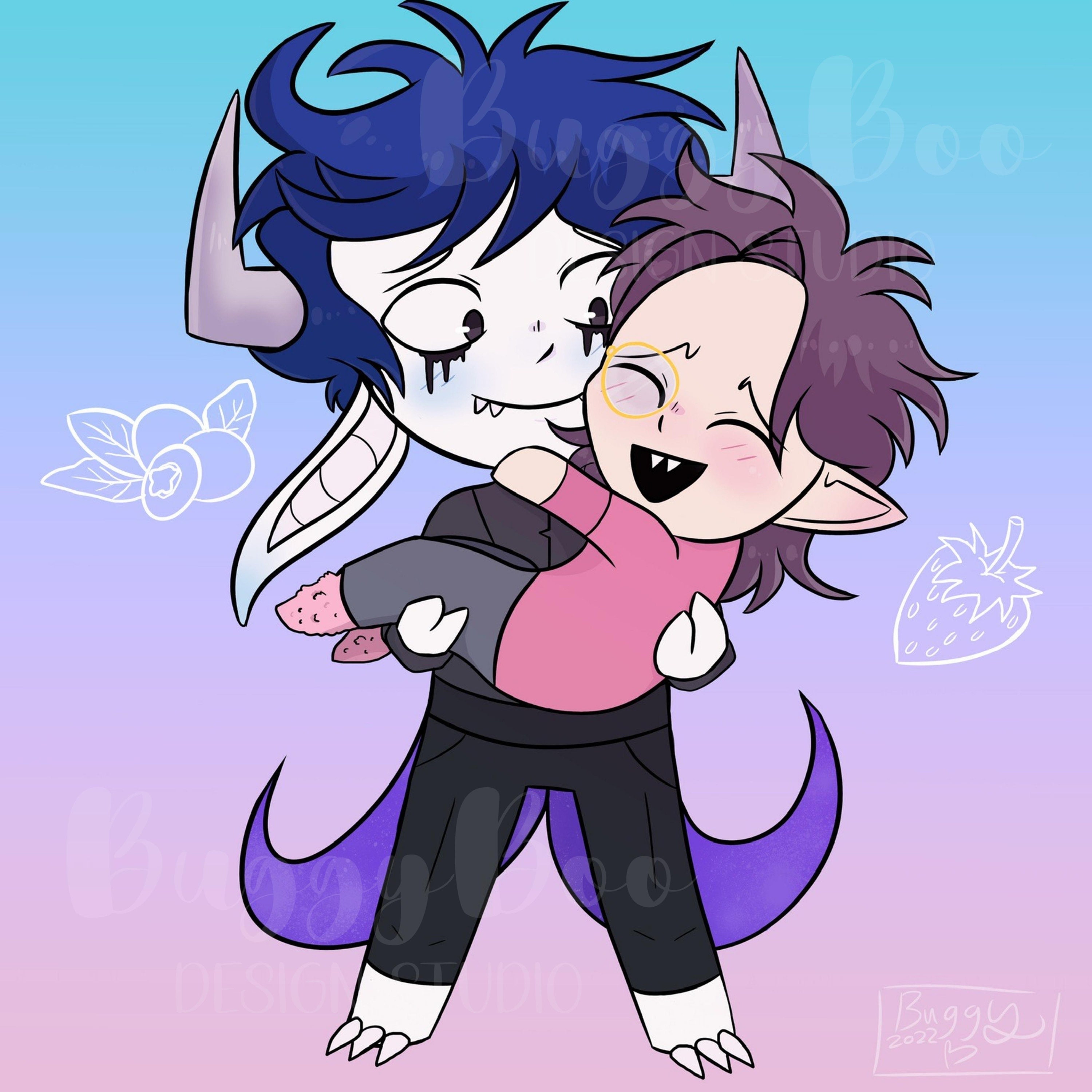 Custom Fullbody Chibi Commission, OC Art Commission, Digital Art ...