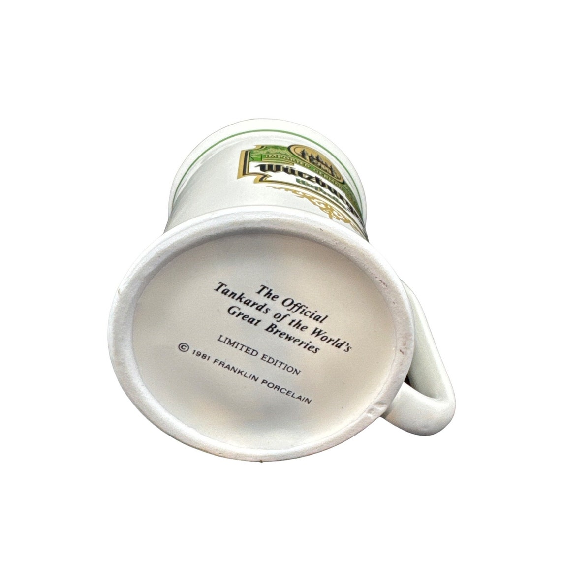 1981 Franklin Porcelain Mini Beer Tankard Wurzburger Hofbrau Imported ...