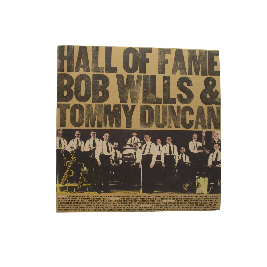 Bob Willis/tommy Duncan Hall of Fame United Artists 2XLP VG+ W ...
